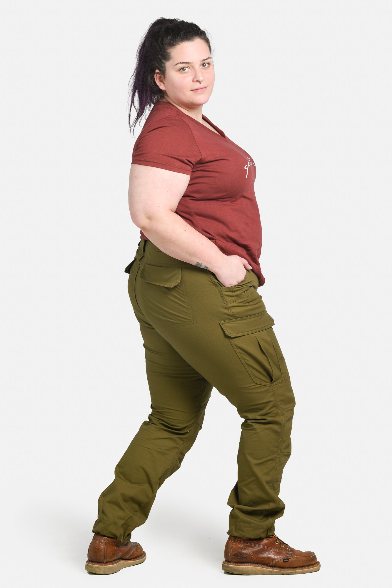 Ready Set Cargo in Ripstop Olive Green| Womens Workwear | Dovetail ...